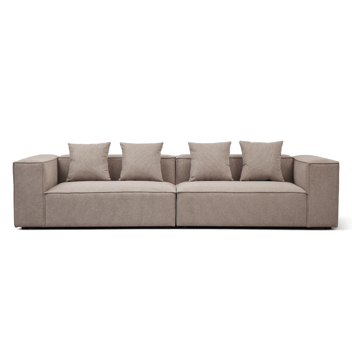 Hailey - Modulsofa i sand med 2 moduler L: 294 X D: 100 X H: 65 cm ...