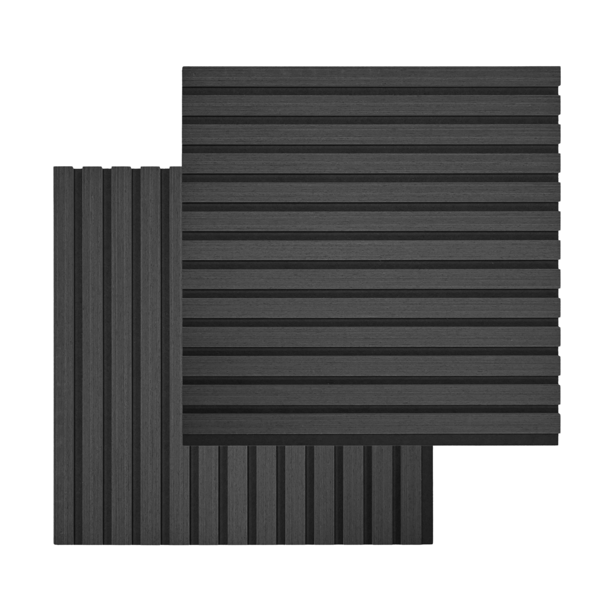 Akustikpanel i sort egetræsfiner 520x520x18 mm