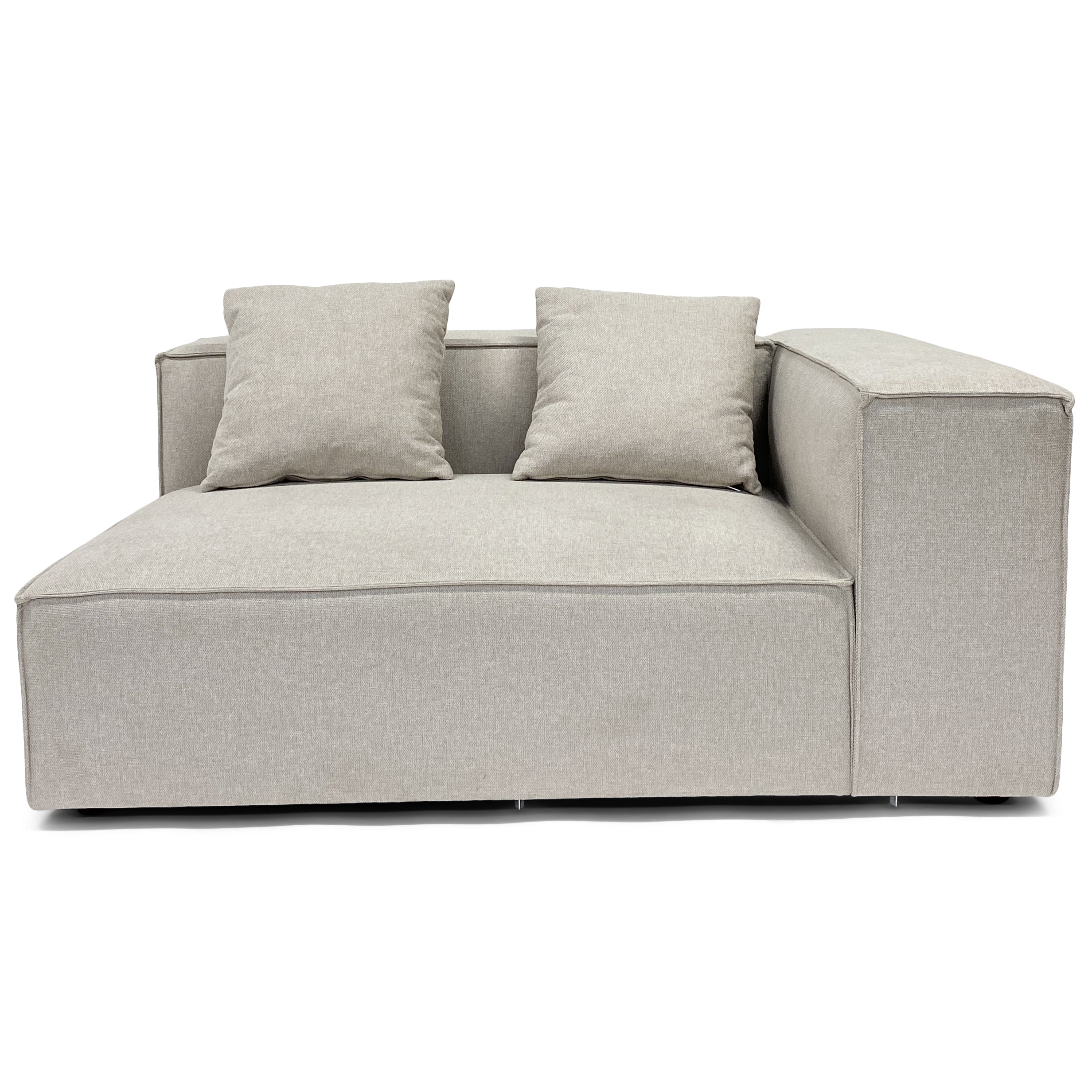 Hailey - Venstrevendt chaiselong modulsofa med 2 moduler i beige | L ...