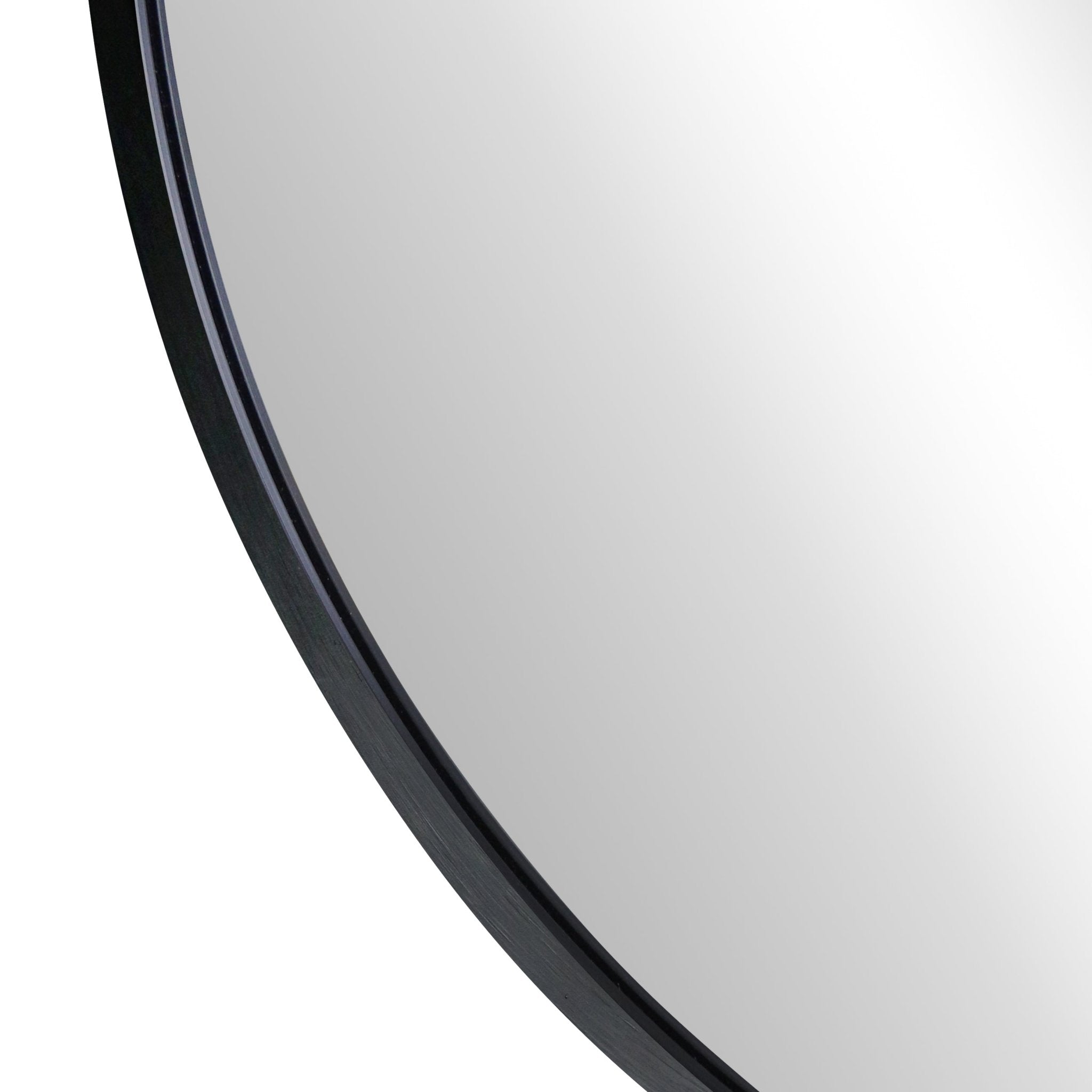 Julia - Rundt spejl med sort ramme | Ø50 cm– Nimara.dk