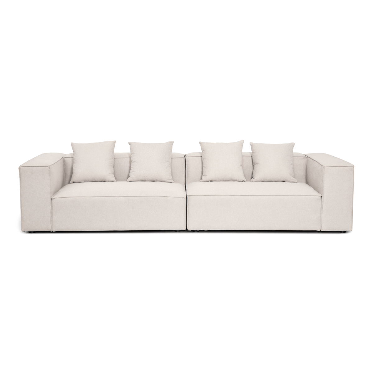 Modulsofa i Beige - Hailey 2 Moduler L: 294 cm → Bedste pris