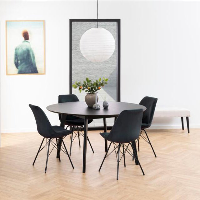 Rickie - Rundt spisebord i sort | Ø140 cm– Nimara.dk